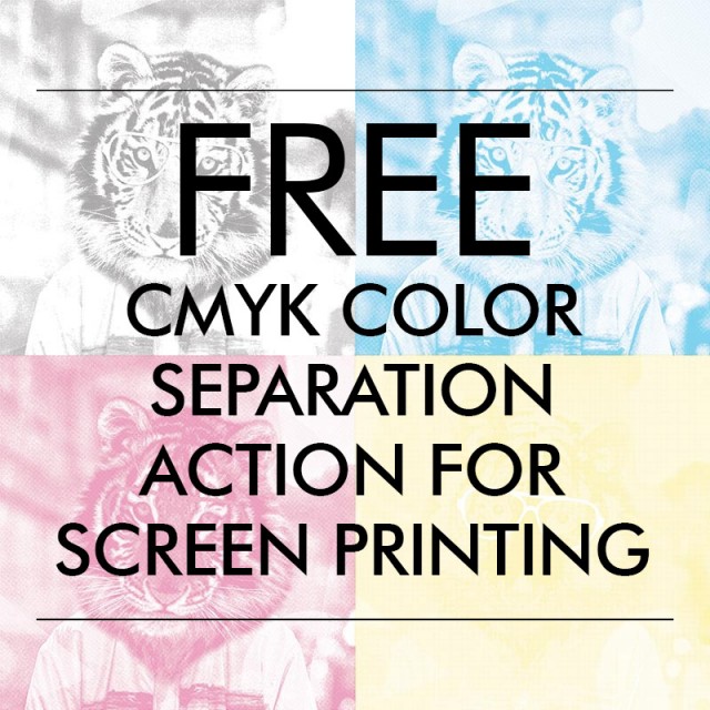 Color separation action for screen printing from Tshirt-Factory.com