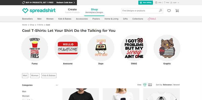 The best 15 t-shirt online stores. Check on and pick your favourite