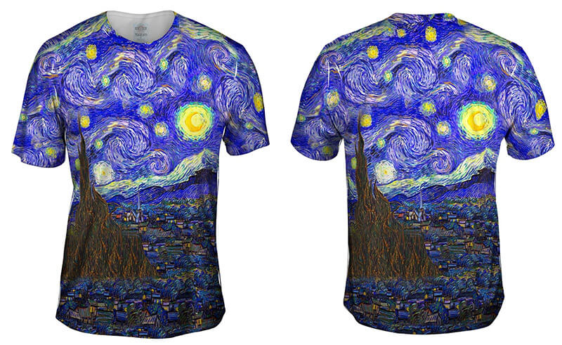 Classical art on tees? Yes and we are impressed with the result!